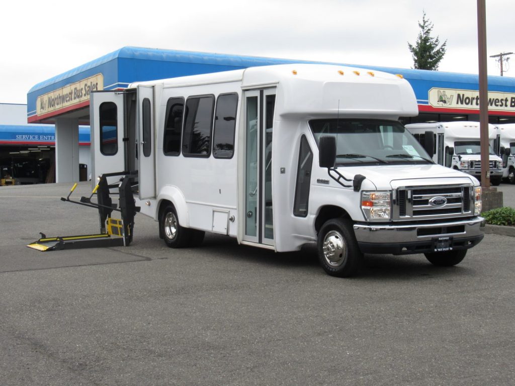 2012 Ford Elkhart 12 Passenger + 2 Wheelchair Shuttle Bus - S94366 ...