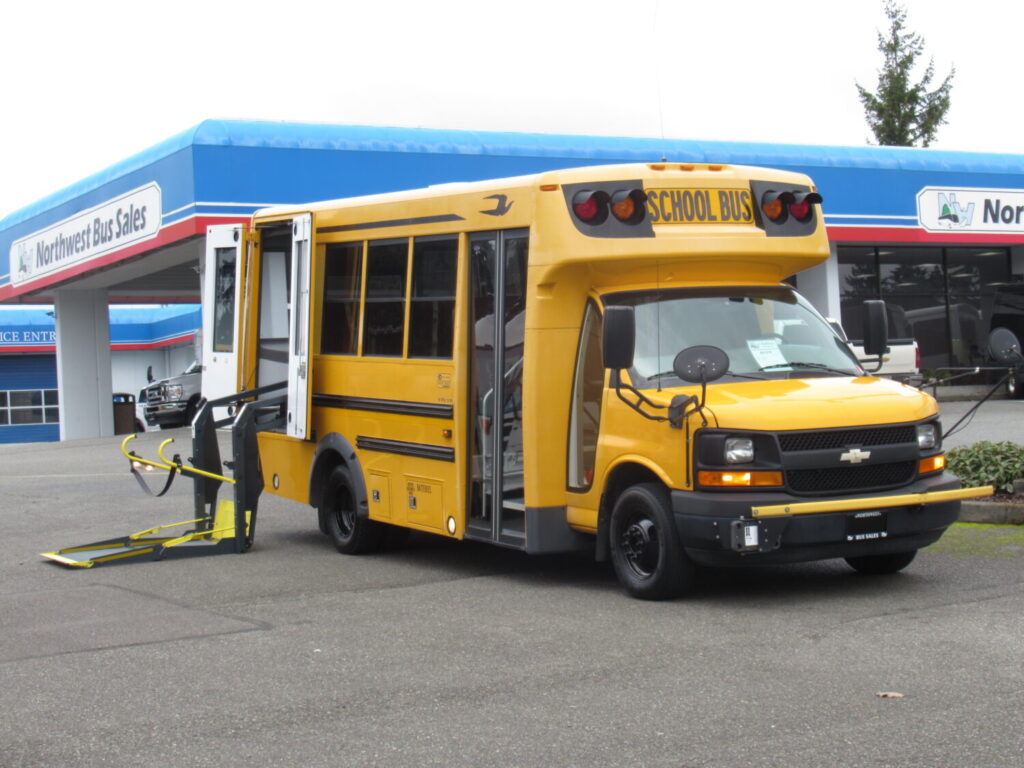 2011 Chevrolet Girardin 12 Passenger + 1 Wheelchair Type-A School Bus ...