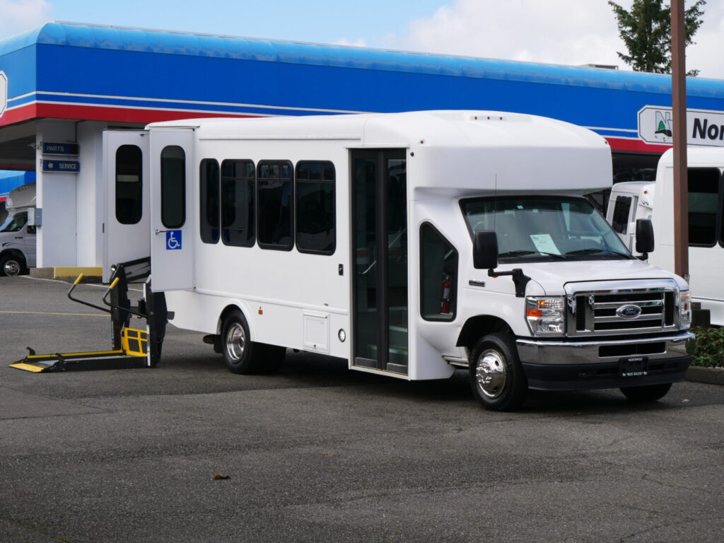 2021 Ford Turtle Top Terra Transit 14 Passenger ADA Shuttle Bus ...