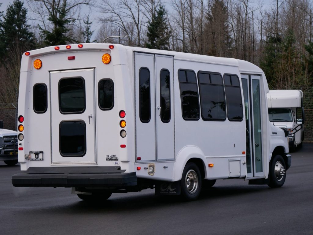 2014 Ford Elkhart Coach 12 Passenger + 2 Wheelchair ADA Shuttle Bus ...